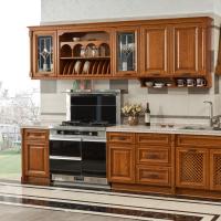 China Classical RTA Lampblack 5mm Solid Wood Kitchen Island ODM for sale