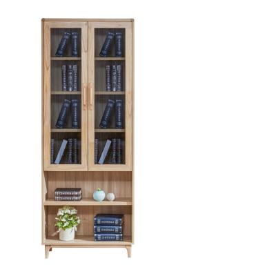 China Modern Furniture Family Room Storage Cabinets Fitted Double Door Bookcase for sale
