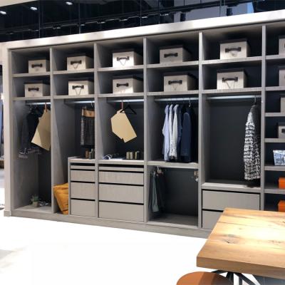 China Luxury Modern Walk In Closet Cabinet Storage Wardrobe Dressing Room for sale
