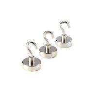 China Round Neodymium Hook Magnet Industrial Magnetic Hooks With A2 Steel for sale