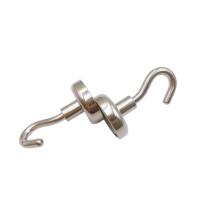 China Rare Earth Magnetic Tool Hooks With Nickel Coating For Metal Door for sale