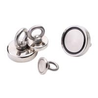 China 75mm Single Side Fishing Eye Bolt Magnet Neodymium A2 Steel Round for sale