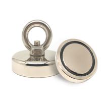 China 75mm Single Side Fishing Eye Bolt Magnet Neodymium A2 Steel Round for sale