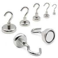 China Strong Decorative Neodymium Hook Magnet Heavy Duty Industrial for sale