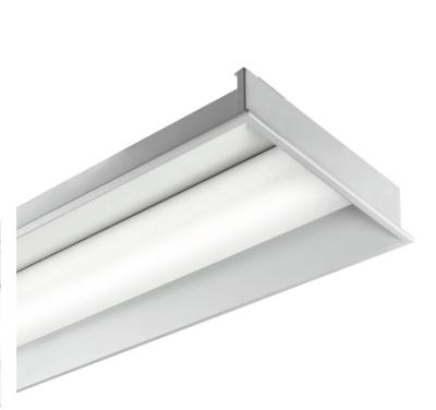 China Embeded Iron LED Linear Flush Mount Light Fixture 60 /120 For Modern Office for sale