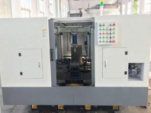 China PLC Controlled 3 Sided Drilling and Tapping Machine with 600-700mm Processing Length and Hydraulic Feed System for sale