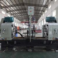 China Valve Fittings PLC Control Two Head Multi Hole Drilling Machine YC II Z200HT with ∅295mm Capacity and 2800×1000×1500mm Dimensions for sale