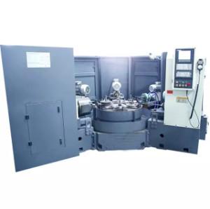 China CNC Six Station Butterfly Valve Processing Machine DN40-DN200 Range with 0.05mm Coaxiality and 7-8.5 Ton Weight for sale
