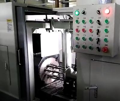 China 3 Sided Drill Press Tapping Machine for Gate Valves and Hydraulic Valves - 600mm Processing Length with PLC Control System for sale