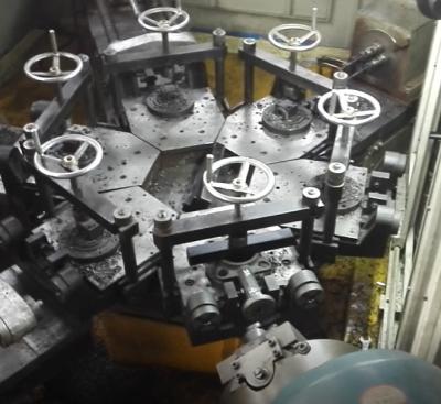 China Six Station Rotary Table Butterfly Valve Machining Machine DN40-DN200 CNC Servo Control for sale