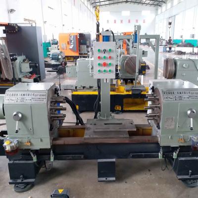 China PLC Controlled Double-Sided Drilling Machine with 300mm Hole Spacing and 0.5mm Accuracy for Valve Flanges for sale