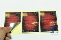 China Silver Gold Metallic Sticker Labels UV Resistant for sale