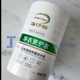 China Custom Laundry Detergent Bottle Labels Waterproof Oil Resistant Self Adhesive Personal Care Sticker for sale