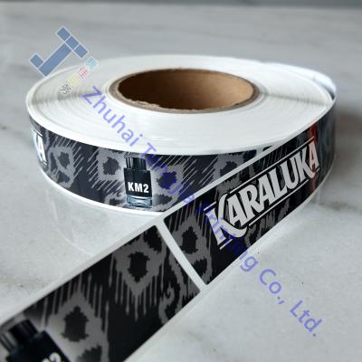 China Perfume Bottle Stickers Soft Touch Matte Waterproof Premium Cosmetic Bottle Label for sale