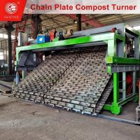 China High-efficiency Animal Manure Straw Organic Compound Fertilizer Chain Plate Turning Machine for sale