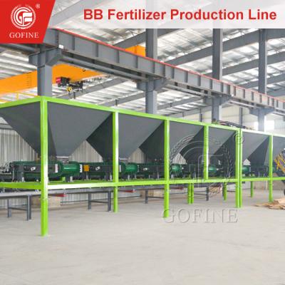 China 15t/h Bulk Fertilizer Granules Blending Mixer Machine for BB Fertilizer Production Line for sale