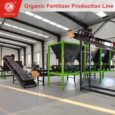 China Complete set of chicken manure powder organic fertilizer production line for sale
