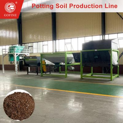 China Coconut Peat Potting Mix Manufacturing Plant Organic Fertilizer Mixing Production Line for sale