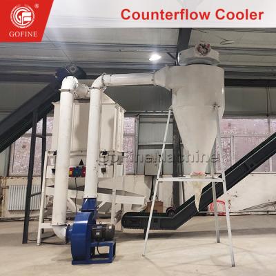China Biomass Pellet Cooler Wood Pellet Cooler With Vibrating Screener for sale