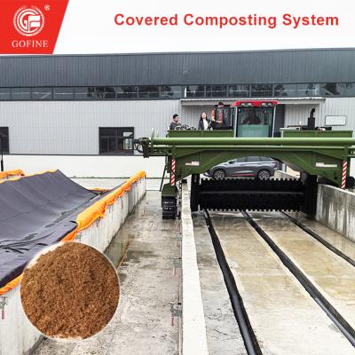 China Film Covering Machine Membrane Compost Fertilizer Production Line for sale