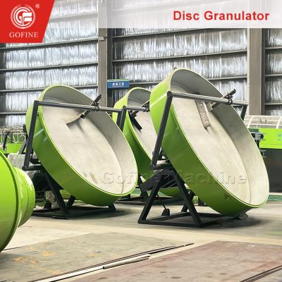 China Red Color Disc Granulator Machine For Organic Fertilizer Processing Plants for sale