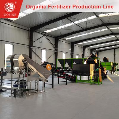 China 5 T/H Organic Fertilizer Production Line for Chicken Manure for sale