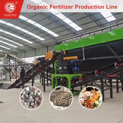 China 1-3 T/H Compost Pellet Manufacturing Plant with Disc Granulator for sale