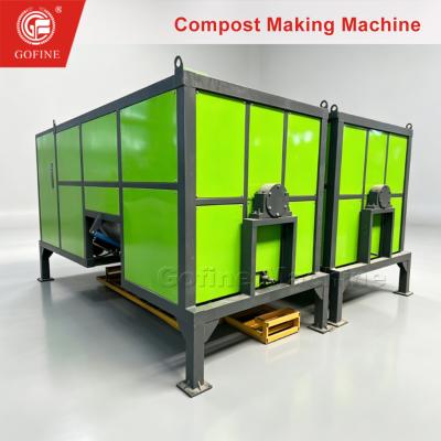 China Enclosed Fermentation Tank Chicken Manure Harmless Composting Fermentation Equipment for sale