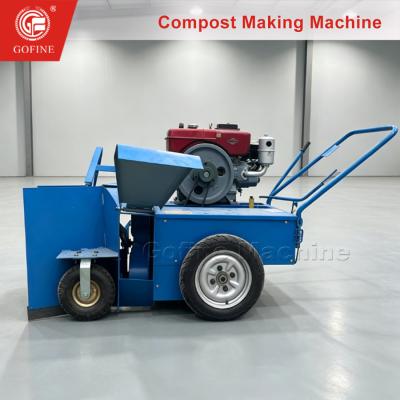 China Mushroom Substrate Turner, Walk Behind Diesel Compost Turning Machine for Local Mushroom Farms for sale