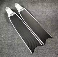 China Portable Flexible Carbon Fiber Freediving Fins Lightweight Long Fins For Freediving for sale