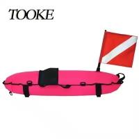 China 210D Nylon Surface Marker Buoy PVC Inflatable Spearfishing Floats And Buoys With Dive Flag for sale