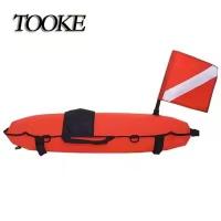 China 210D Nylon Surface Marker Buoy PVC Inflatable Spearfishing Floats And Buoys With Dive Flag for sale