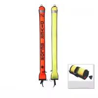 China Two Tone Reflective Scuba Diving Marker Buoys Portable For Diving Emergency Signaling for sale