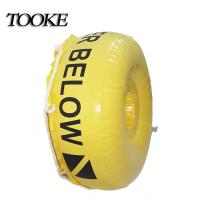 China PVC Surface Marker Buoy Yellow Underwater Spearfishing Diving Float Buoy for sale