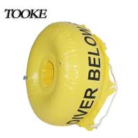 China PVC Surface Marker Buoy Yellow Underwater Spearfishing Diving Float Buoy for sale