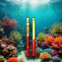 China 150cm Surface Marker Buoy Visible SMB Orange Yellow Stitching Scuba Diving Buoy for sale