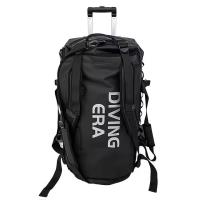 China Abrasion Resistant 95L Scuba Gear Bag Solid Roller Wheel Dive Gear Suitcase for sale