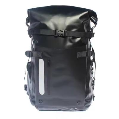 China Custom Logo PVC Foldable Long Freediving Fin Bag Backpack With Double Shoulder Strap for sale
