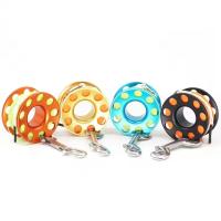 China 30M Diving Reel Lightweight Scuba Finger Reel Aluminum Alloy For Underwater Adventures for sale