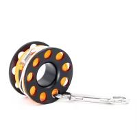 China 30M Diving Reel Lightweight Scuba Finger Reel Aluminum Alloy For Underwater Adventures for sale