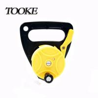 China Yellow Plastic Technical Diving Finger Spool Thumb Fishing Reel With Handle 46M Line for sale