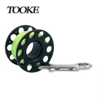 China Portable 15M Plastic Scuba Diving Reel With 90MM Stainless Steel Bolt Snap for sale
