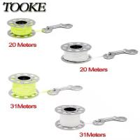China High Strength Diving Reel Stainless Steel Scuba Dive Reel With Green Nylon Line for sale