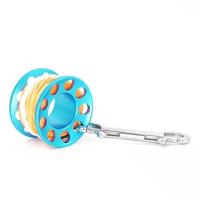 China Safety Diving Reel Spool Small 15M Saltwater Resistant For Scuba Diving Snorkeling for sale