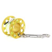 China Safety Diving Reel Spool Small 15M Saltwater Resistant For Scuba Diving Snorkeling for sale