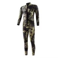 China 3MM Camo Green Scuba Diving Wetsuit Skin Friendly Scuba Wet Suit For Underwater Sports for sale