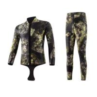 China 3MM Camo Green Scuba Diving Wetsuit Skin Friendly Scuba Wet Suit For Underwater Sports for sale