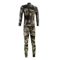 China 3MM Camo Green Scuba Diving Wetsuit Skin Friendly Scuba Wet Suit For Underwater Sports for sale