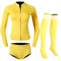 China Custom Women 2MM SCR Neoprene Full Body Wetsuit With Long Socks for sale