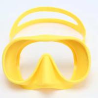 China Liquid Silicone Scuba Diving Mask Frameless Snorkeling Swimming Silicone Scuba Mask for sale